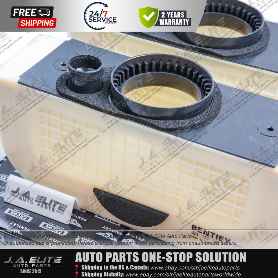 2pcs Bentley Air Filter Kit for Bentley Bentayga 6.0L W12, OEM ...
