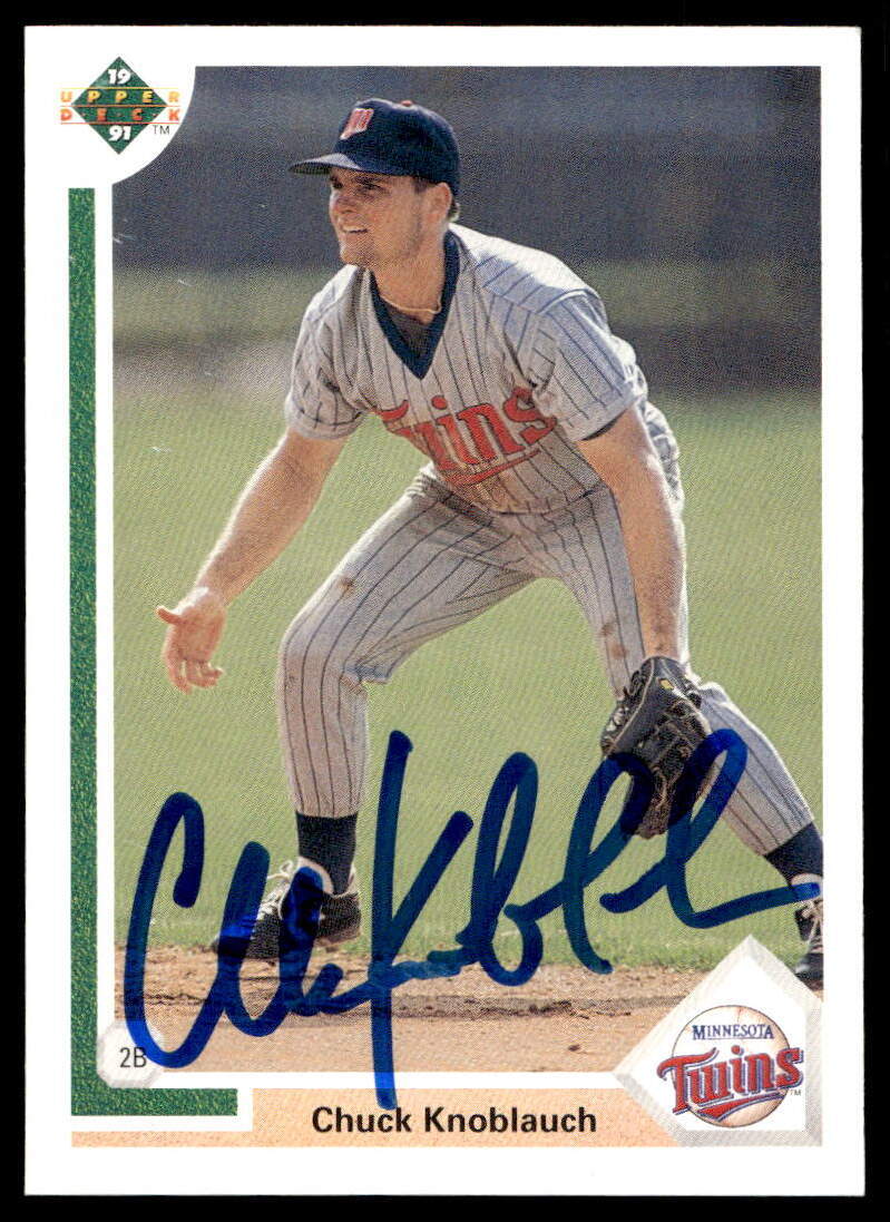 1991 Upper Deck #40 Chuck Knoblauch Minnesota Twins EX-EXMINT NO ...