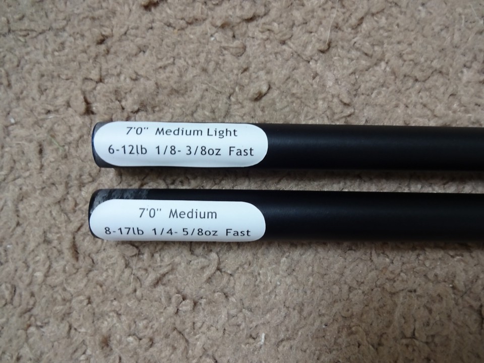 Rod Building Wrapping OEM Blue/Black various blanks 7'-7'3" 6-12#-12-25 ...