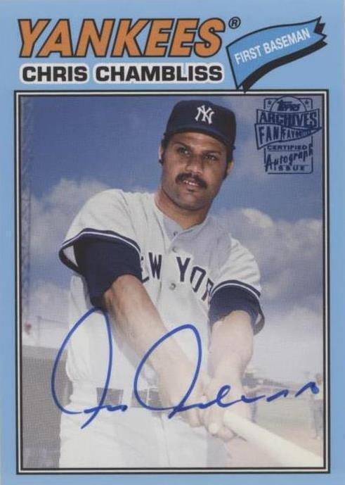 2018 Topps Archives - Fan Favorites Autographs 1977 Design Chris ...