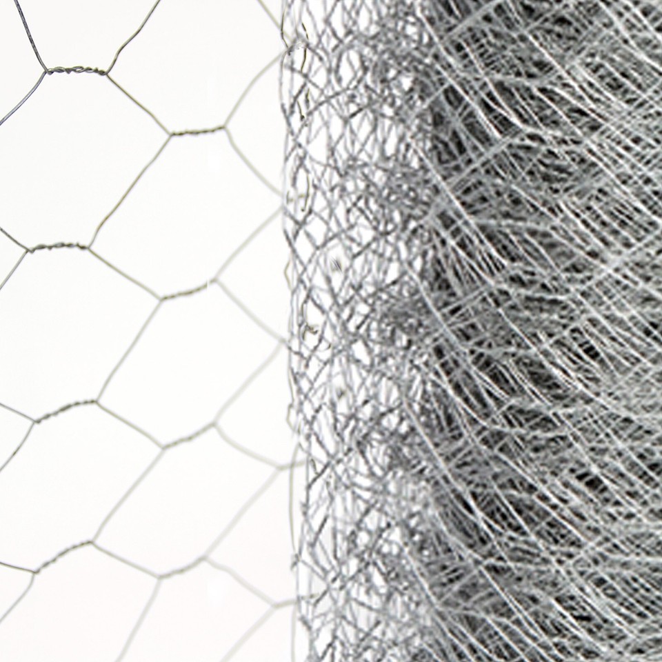Chicken Wire Rabbit Mesh 50m x 90cm Galvanised Fencing Fence Netting ...