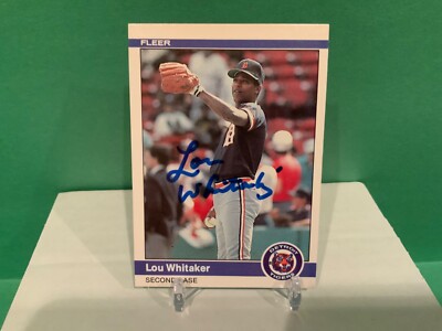 LOU WHITAKER AUTOGRAPHED CARD #92 | eBay