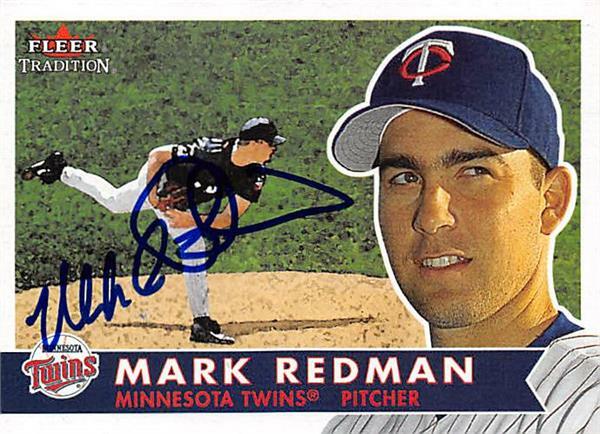 Mark Redman autographed Baseball Card Minnesota Twins 2001 Fleer ...