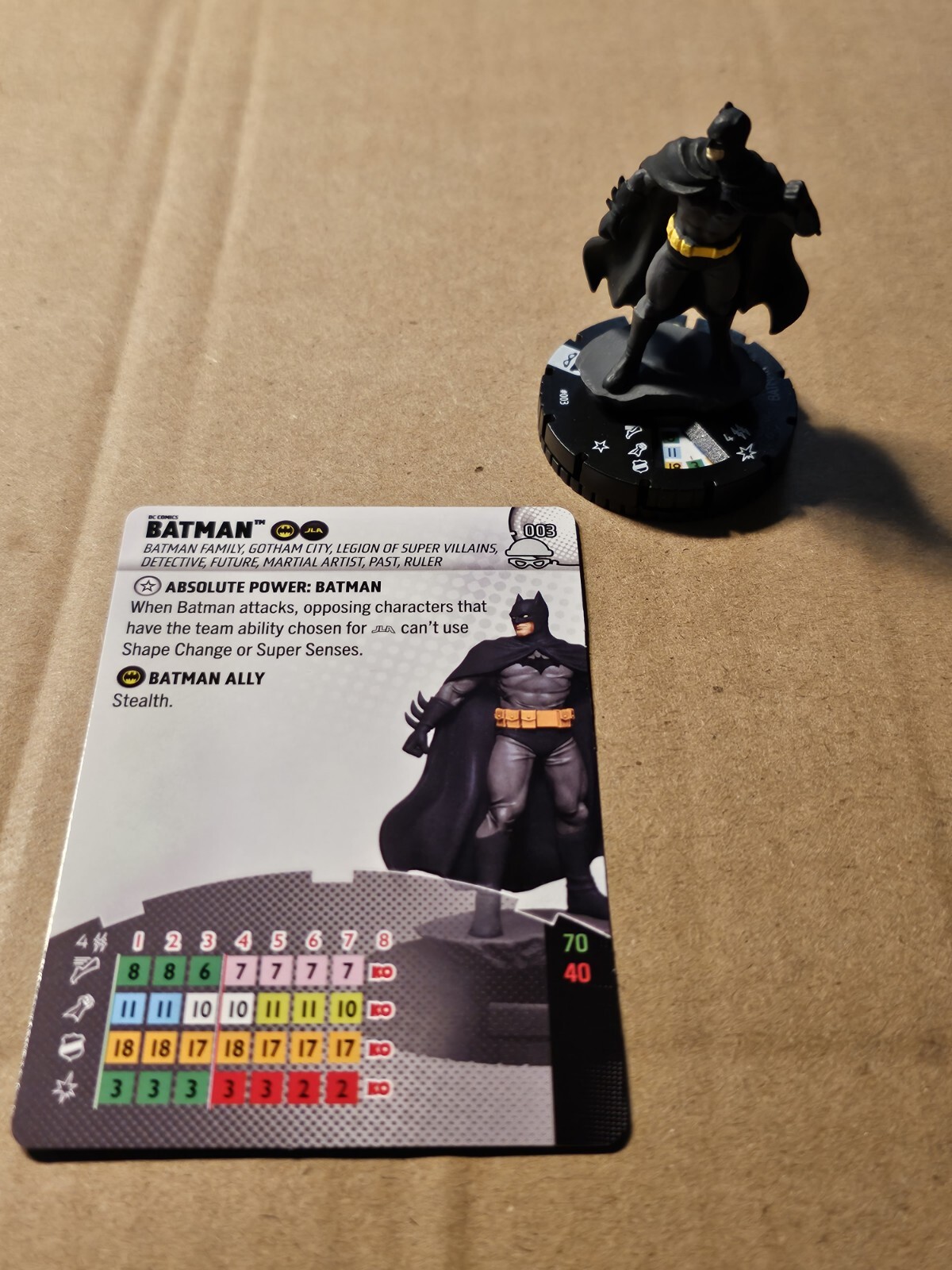Heroclix DC Notorious set Batman #003 Common figure w/card | eBay