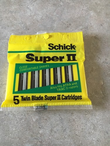 Schick Super II 5 pack Twin Blade Super II Cartridges NIP! | eBay
