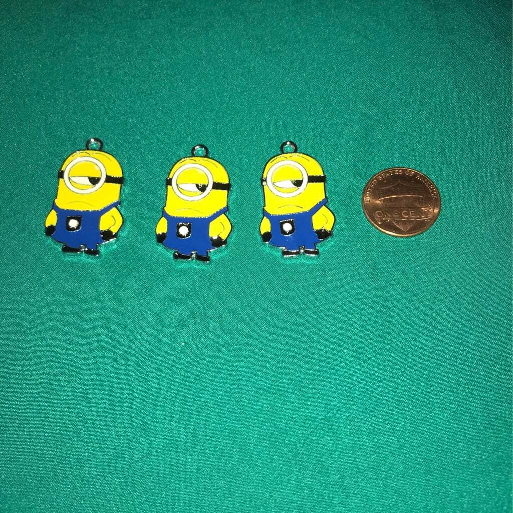 Minion (a3) Charm Supply Enamel Charm 1 / 3 / 5 or 10 pcs | eBay