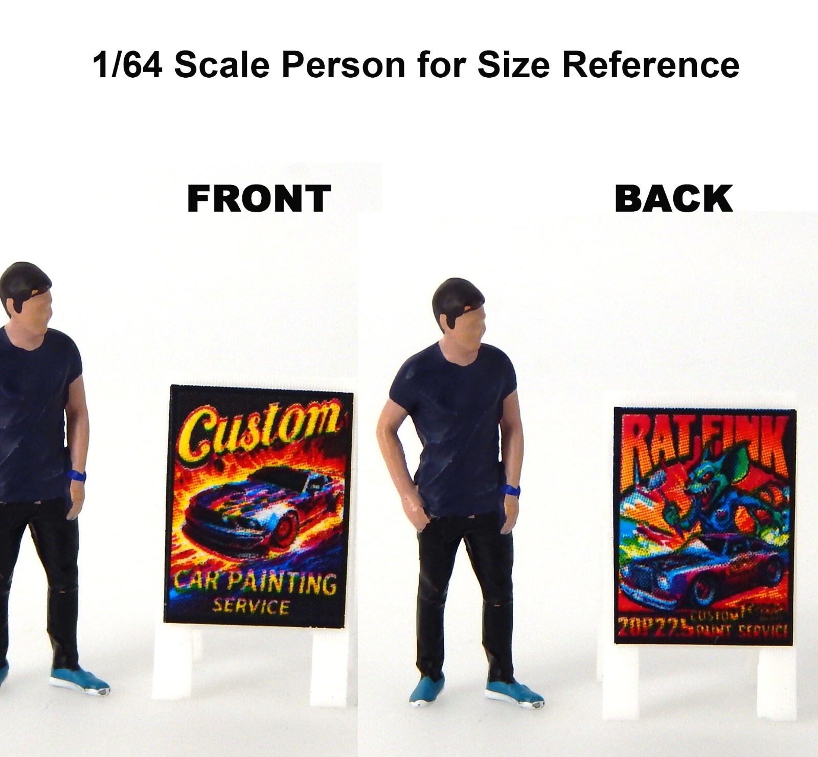 1/64 Diorama Display STREET SIGNS SIDEWALK Model City Scene Accessory S ...