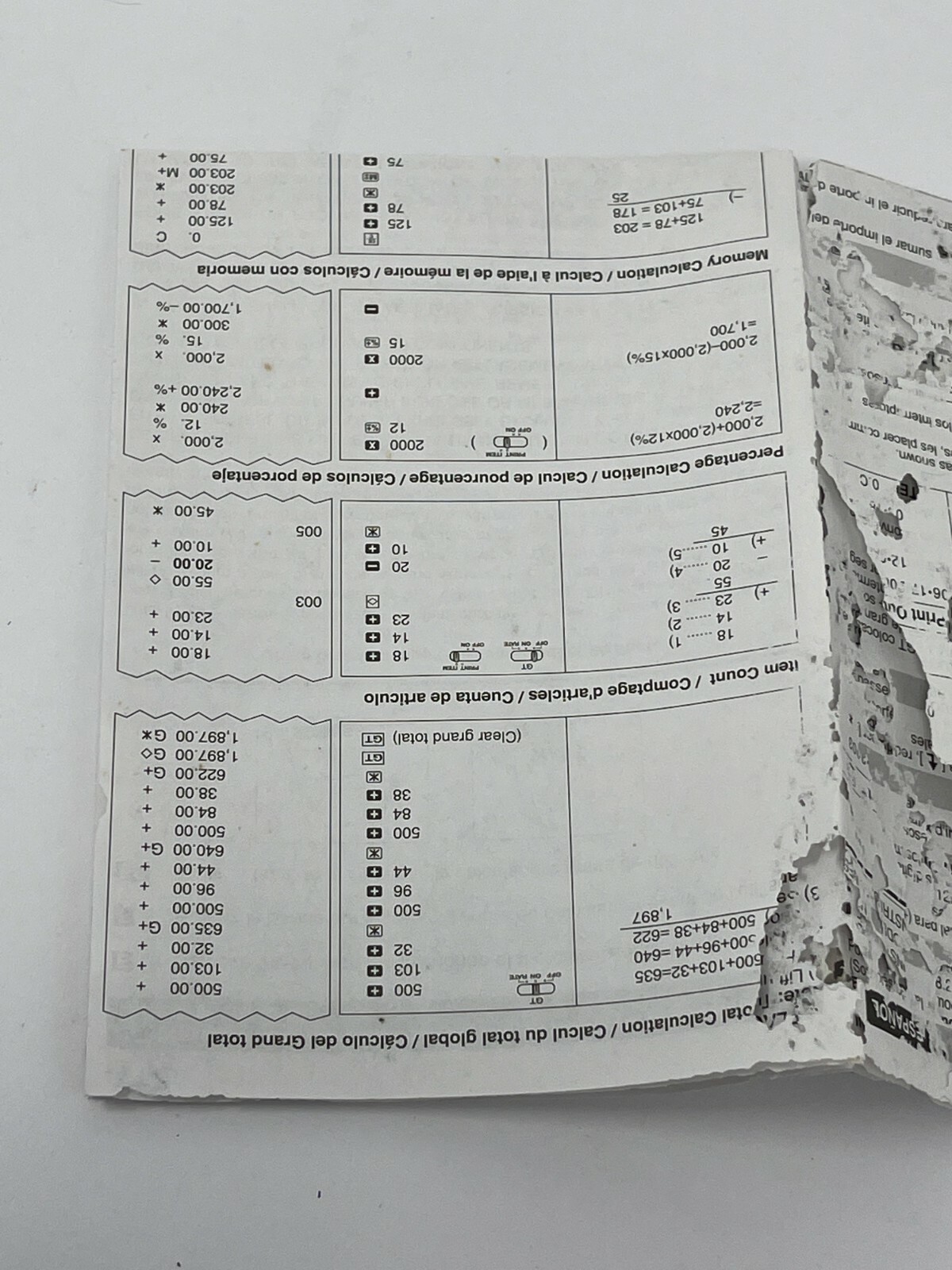 Ativa 2 Color Desktop Printing Calculator 12 Digit New #635-390 ...