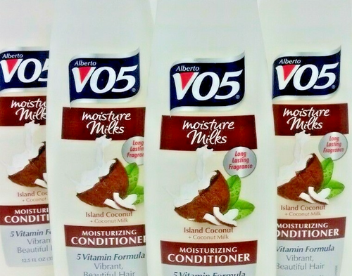 (4) VO5 Island Coconut 5_Vitamin Formula Moisture Milks Conditioner 12. ...