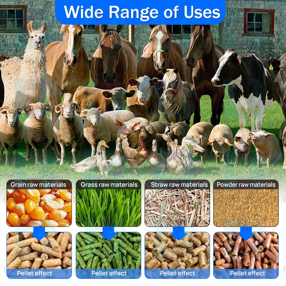 Animal Feed Pellet Mill Diesel feed pellet machine Animal Feed Mill ...