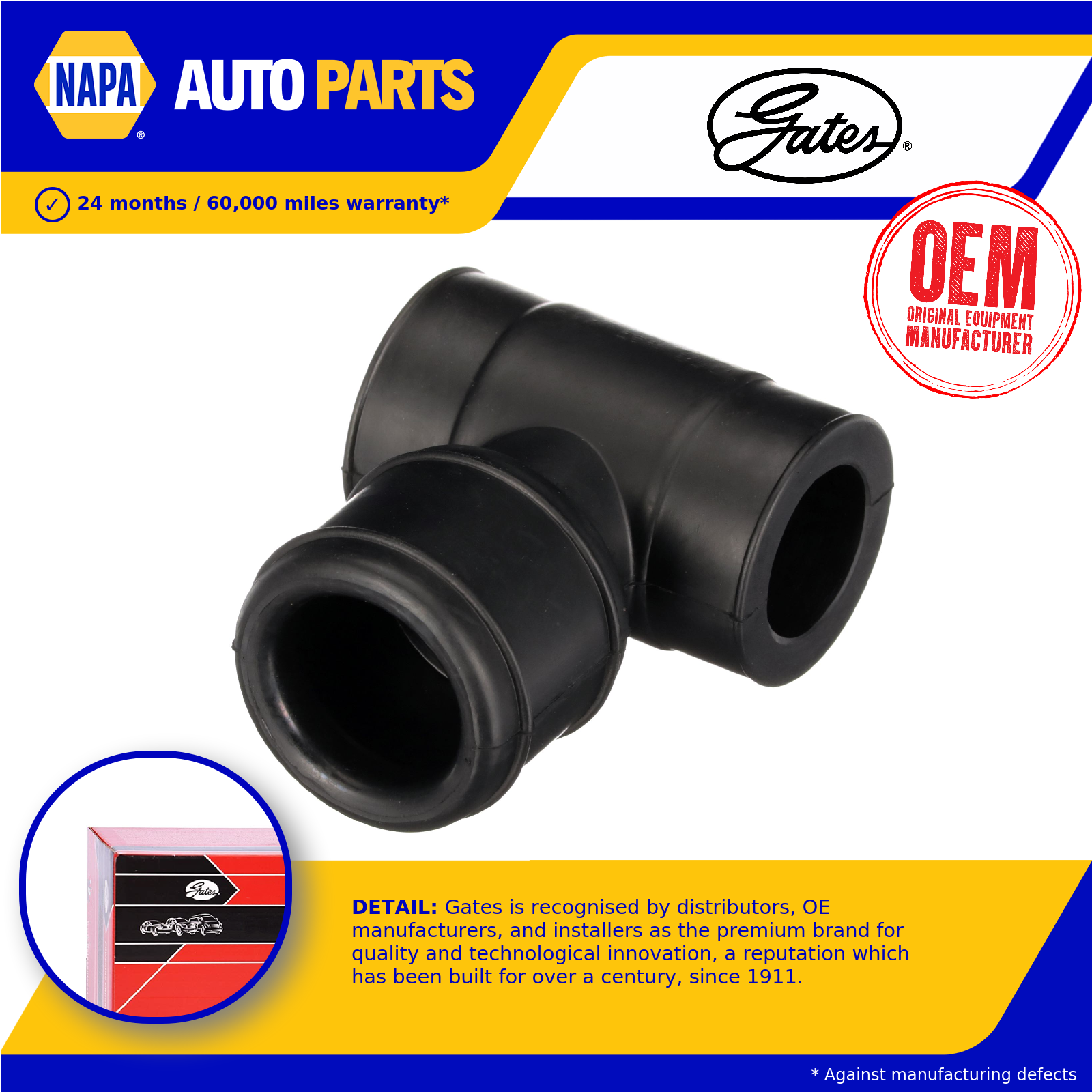 Crank Case Breather Pipe Hose fits AUDI A3 8L1 1.8 96 to 06 Gates ...