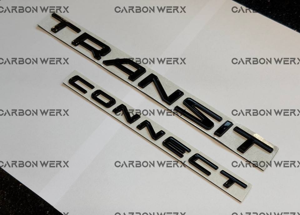 Ford Transit Connect Gloss Black Badges Badge Set | eBay UK