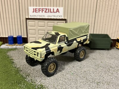 1984 Chevy M1008 Lifted 4x4 Truck 1/64 Diecast Custom K20 Army Camo ...