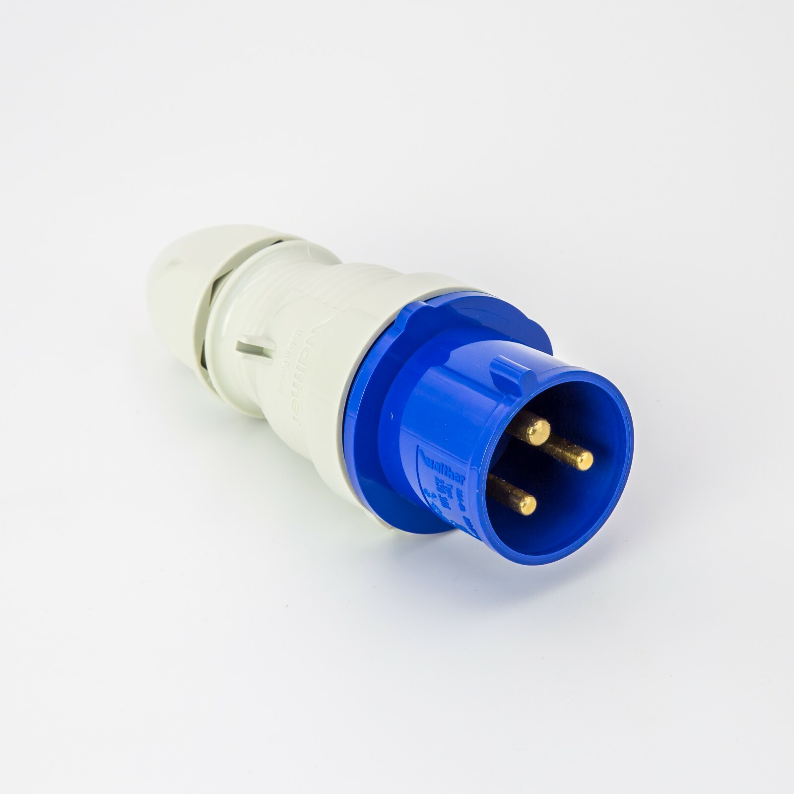 WALTHER 240V 3 PIN BLUE INDUSTRIAL PLUGS SOCKET PANEL IP44 IP67 16A 32A ...