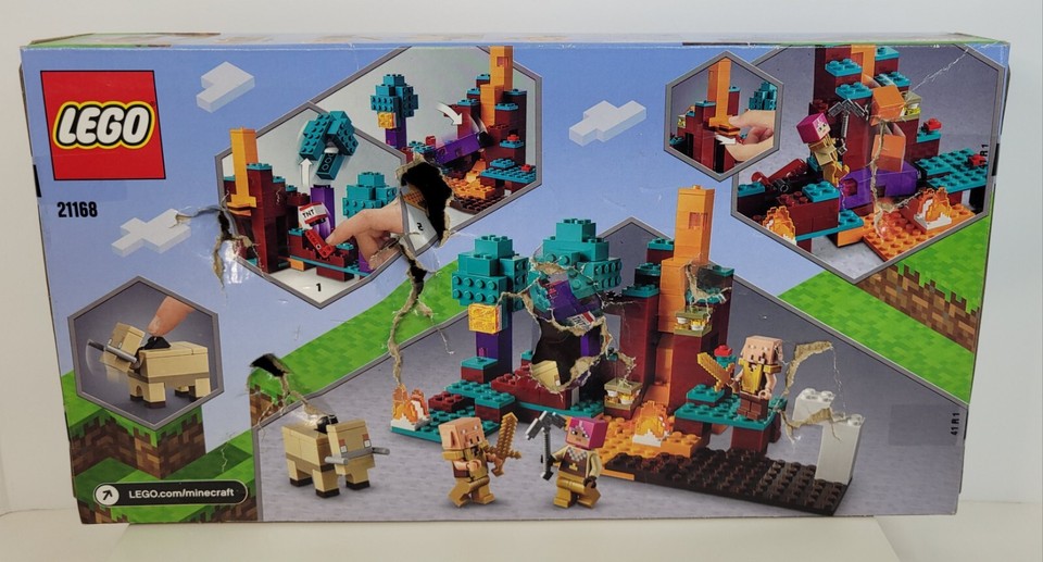 LEGO Minecraft 21168 The Warped Forest, New/ Damaged Box 673419340236 ...