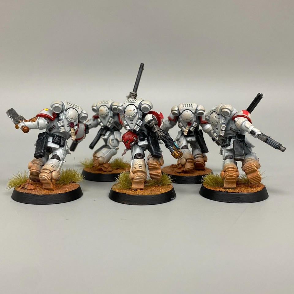PRIMARIS ASSAULT INTERCESSOR SQUAD WHITE SCARS SPACE MARINES WARHAMMER ...
