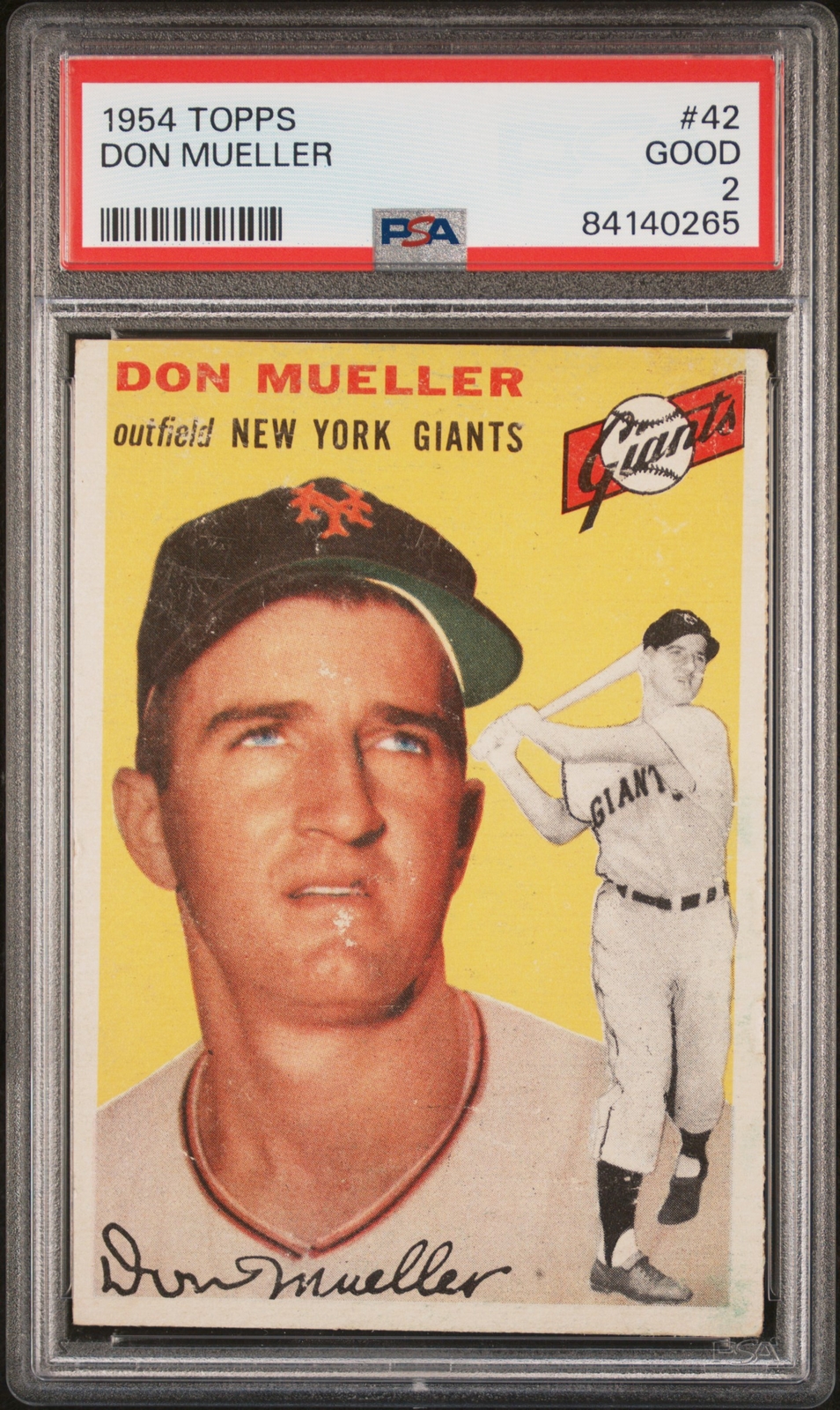 1954 Topps #42 Don Mueller PSA 2 | eBay