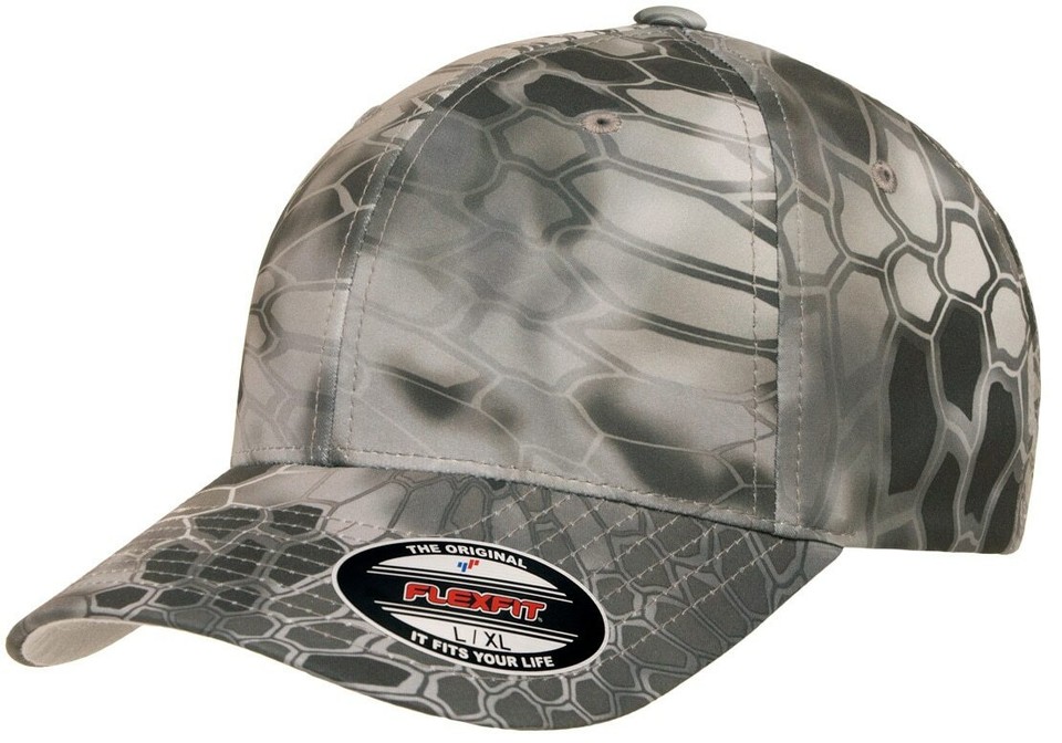 FLEXFIT Classic KRYPTEK 6-Panel Fitted Camo Baseball Cap HAT S/M & L/XL ...
