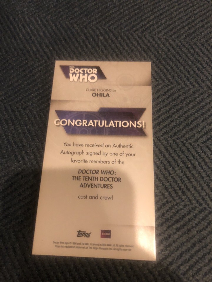 2016 Doctor Who: The Tenth Adventures Widevision Clare Higgins as Ohila ...