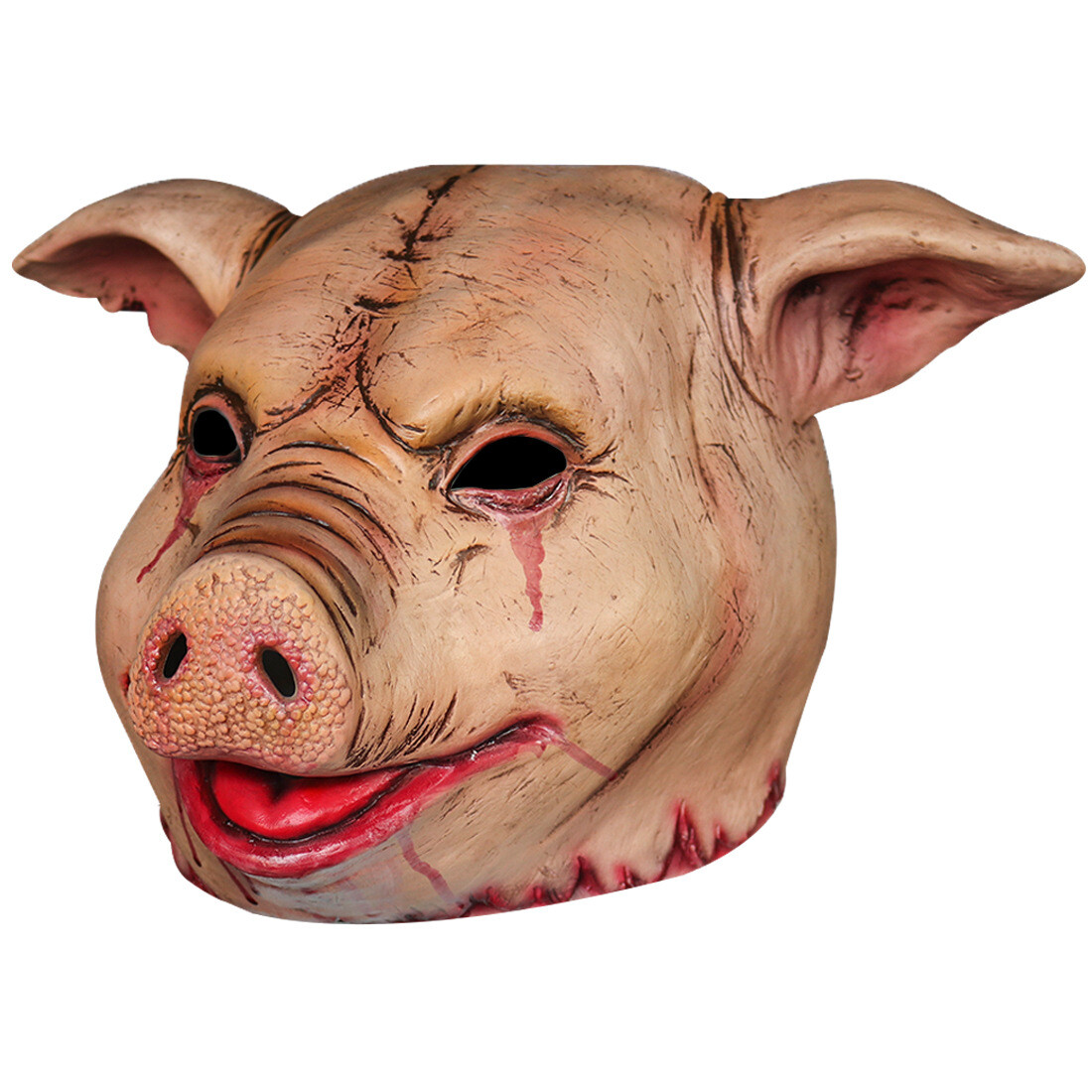 Halloween Masquerade Latex Creepy Saw Pig head mask party Costumes ...
