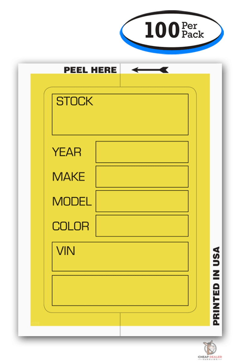 Versa-Tags Stock Stickers - Kleer Bak Stock Stickers (100 Per Pack) | eBay