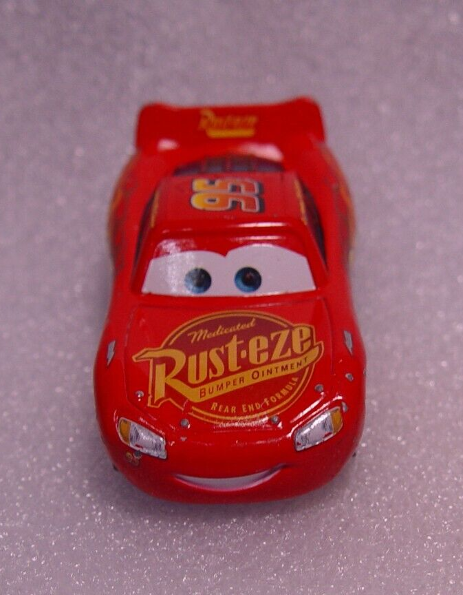 Disney Pixar Cars 2 Lightning McQueen Rust-eze 95 Preowned LOOSE | eBay