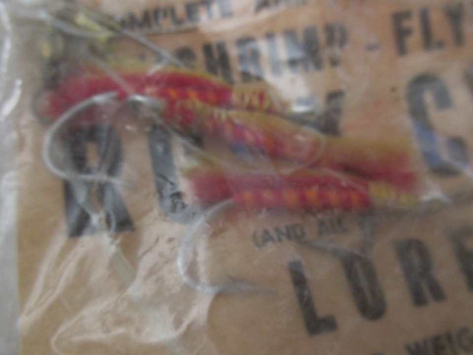 Vintage Shrimp Fly Rock Cod Lure X3 New In Package | eBay