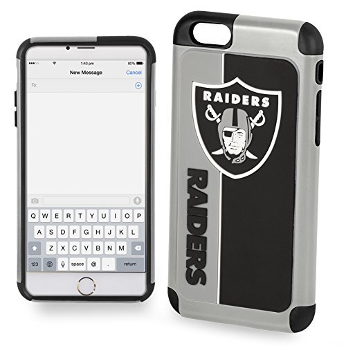 FOCO NFL Las Vegas Raiders Bold Case For iPhone 8+, 7+, 6+, 6S+ (5.5 ...
