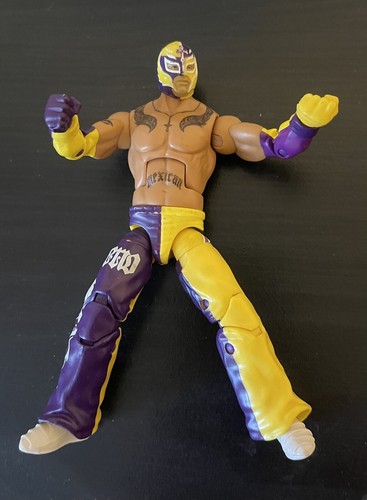 Mattel 2011 WWE Rey Mysterio Action Figure Purple And Yellow Hands | eBay