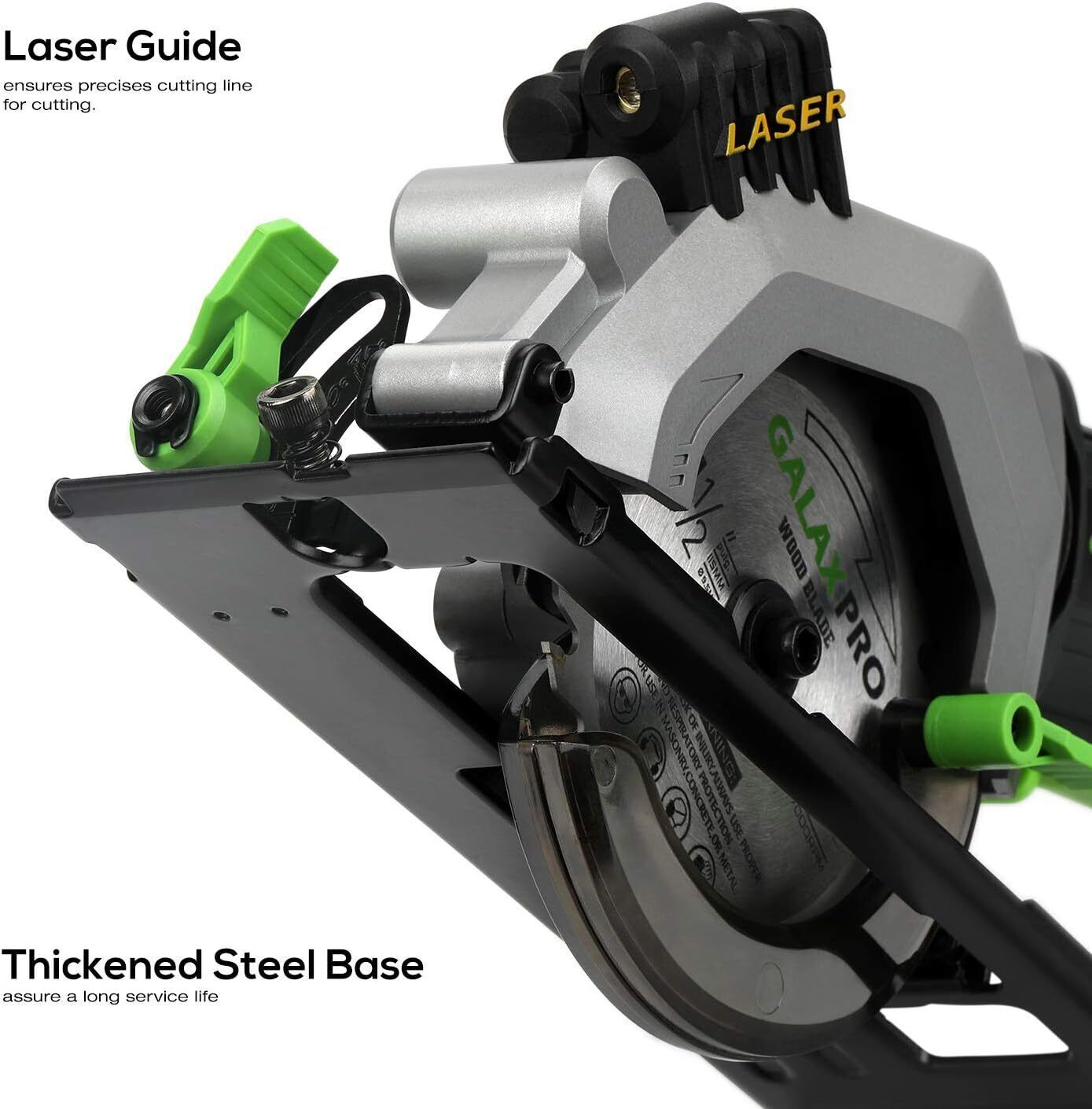 4-1/2" Circular Cordless Saw Rip Laser Guide W/ 2A Battery & 2 Pcs ...