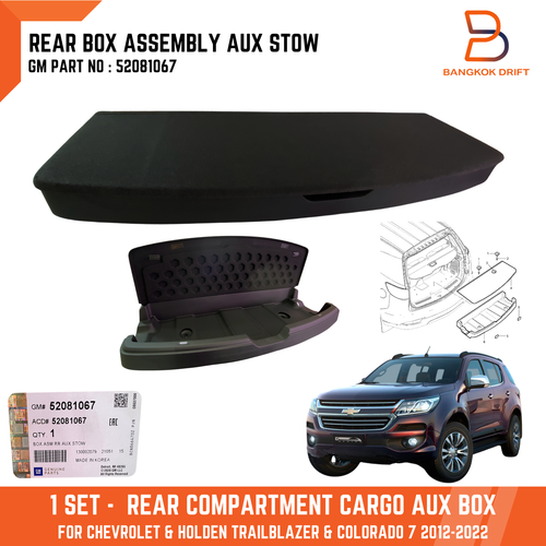 52081067 Rear Compartment Aux Box Stow Holden Colorado 7 Trailblazer ...