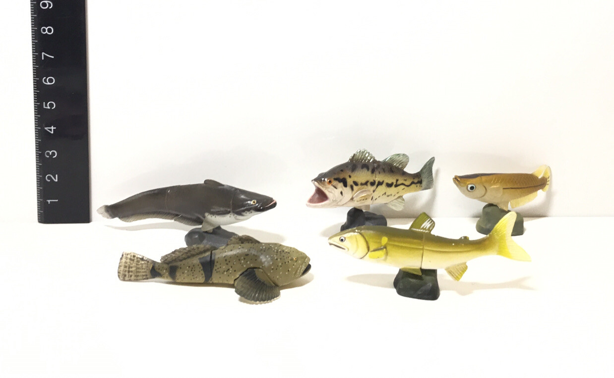 Kaiyodo Furuta Fish Set of 5 Animal Figure | eBay
