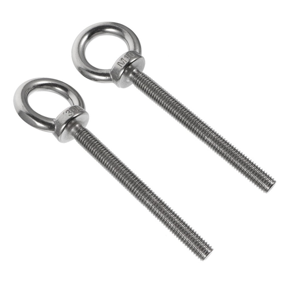 2 Pcs Heavy Duty Lifting Eye Nut Screw Eyes Stainless Steel Device ...