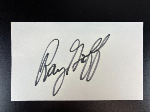 Ray Goff UGA Bulldogs 5" x 3" Index Card Autograph Auto Signed TTM Mail ...