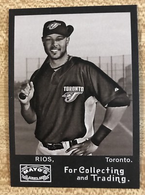 2009 Topps Heritage Mayo Alex Rios Baseball Card TME-ARI | eBay