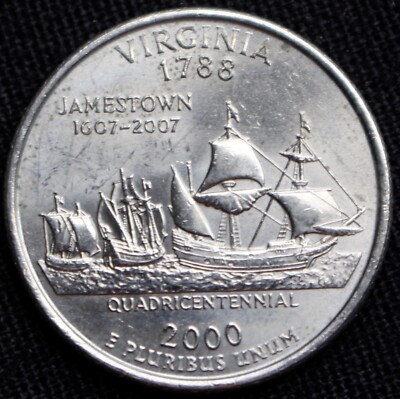 2000 P USA STATE QUARTER DOLLAR - VIRGINIA 1788 - Washington Quarter | eBay