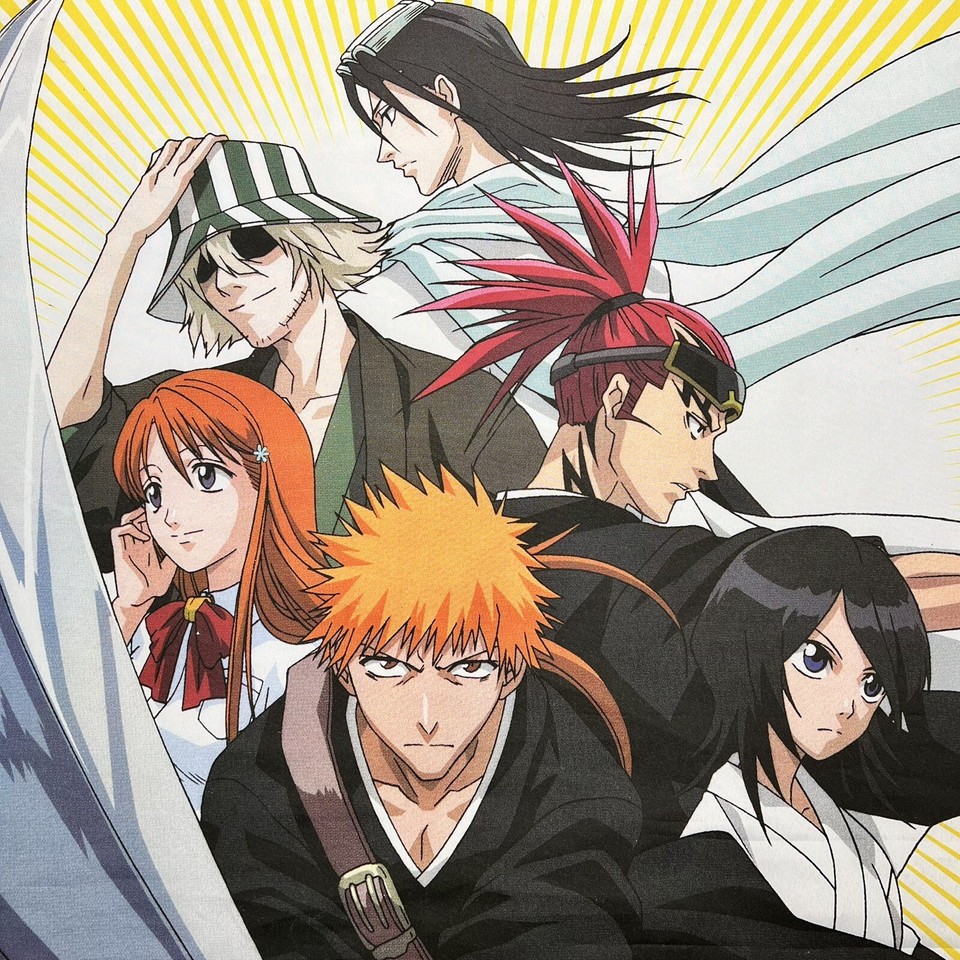 Vintage 2004 Shonen Jump Bleach Wall Scroll Art Anime Viz Y2K 44x32 | eBay