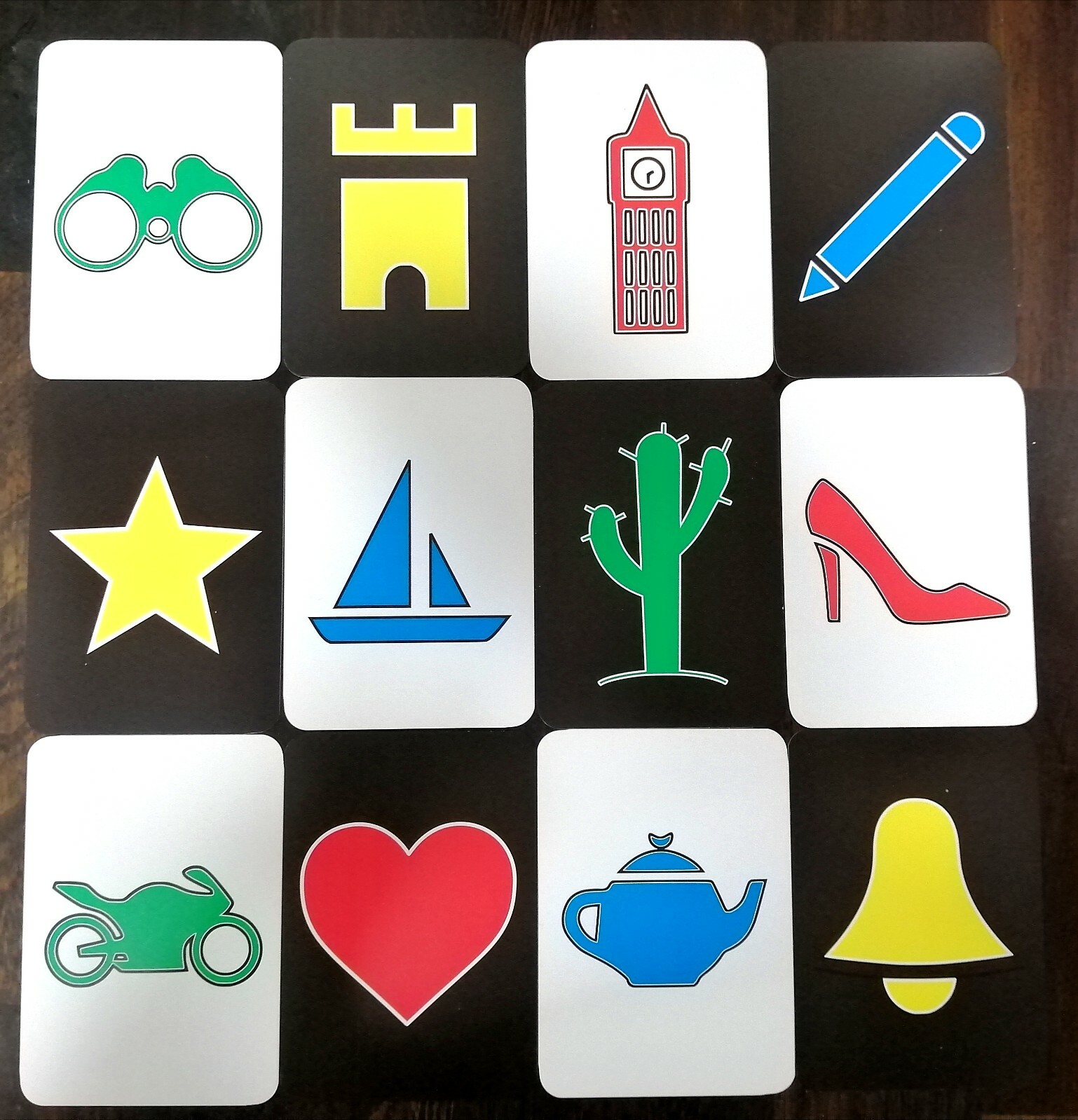 24 Design Black White Colour Baby Sensory Development Flash Cards ...