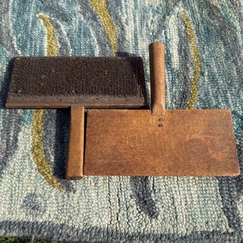 Antique Primitive Wool Carder Hand Comb Pair | eBay