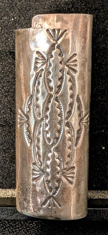 Vintage Navajo Sterling Silver Turquoise and Coral Bic Lighter Case | eBay