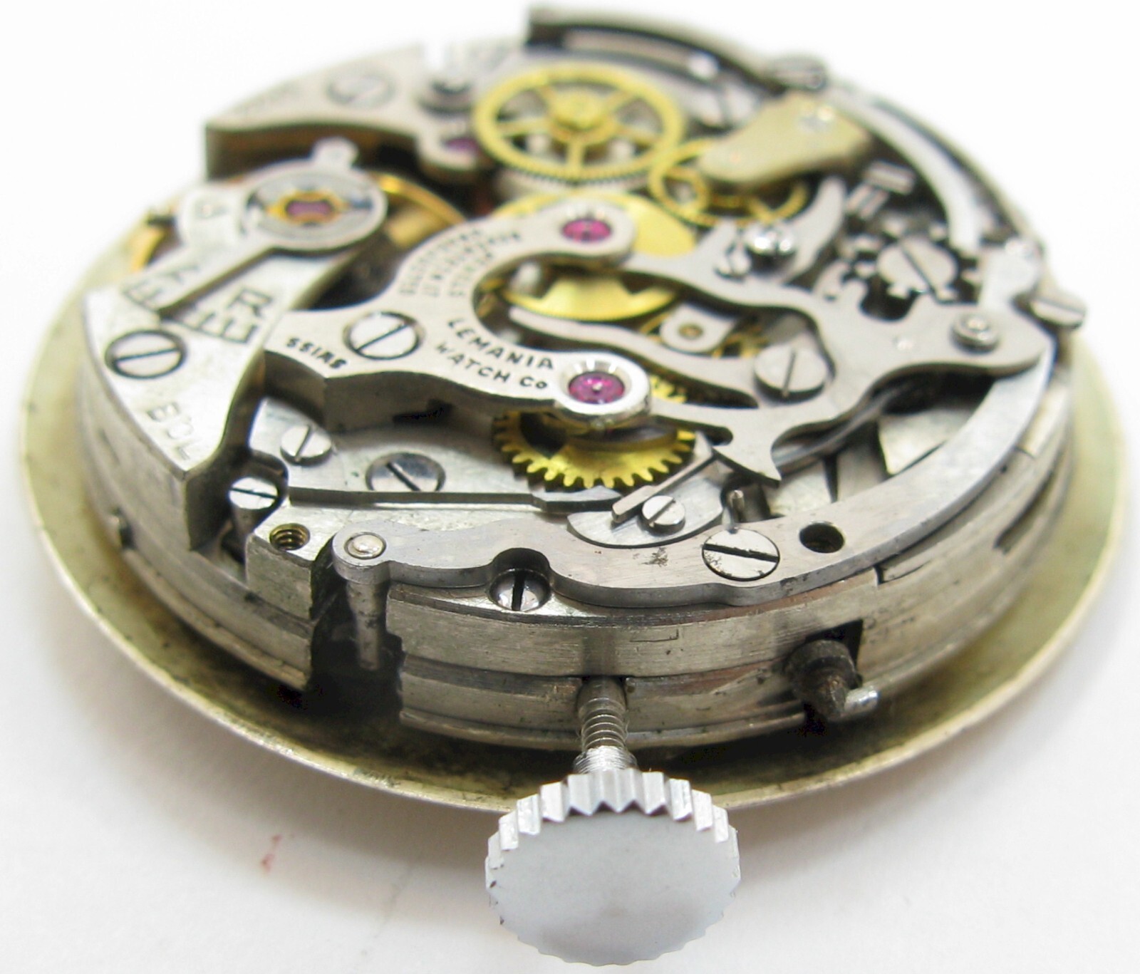 Lemania 27CHRO 321 chronograph part: movement with its dial | eBay