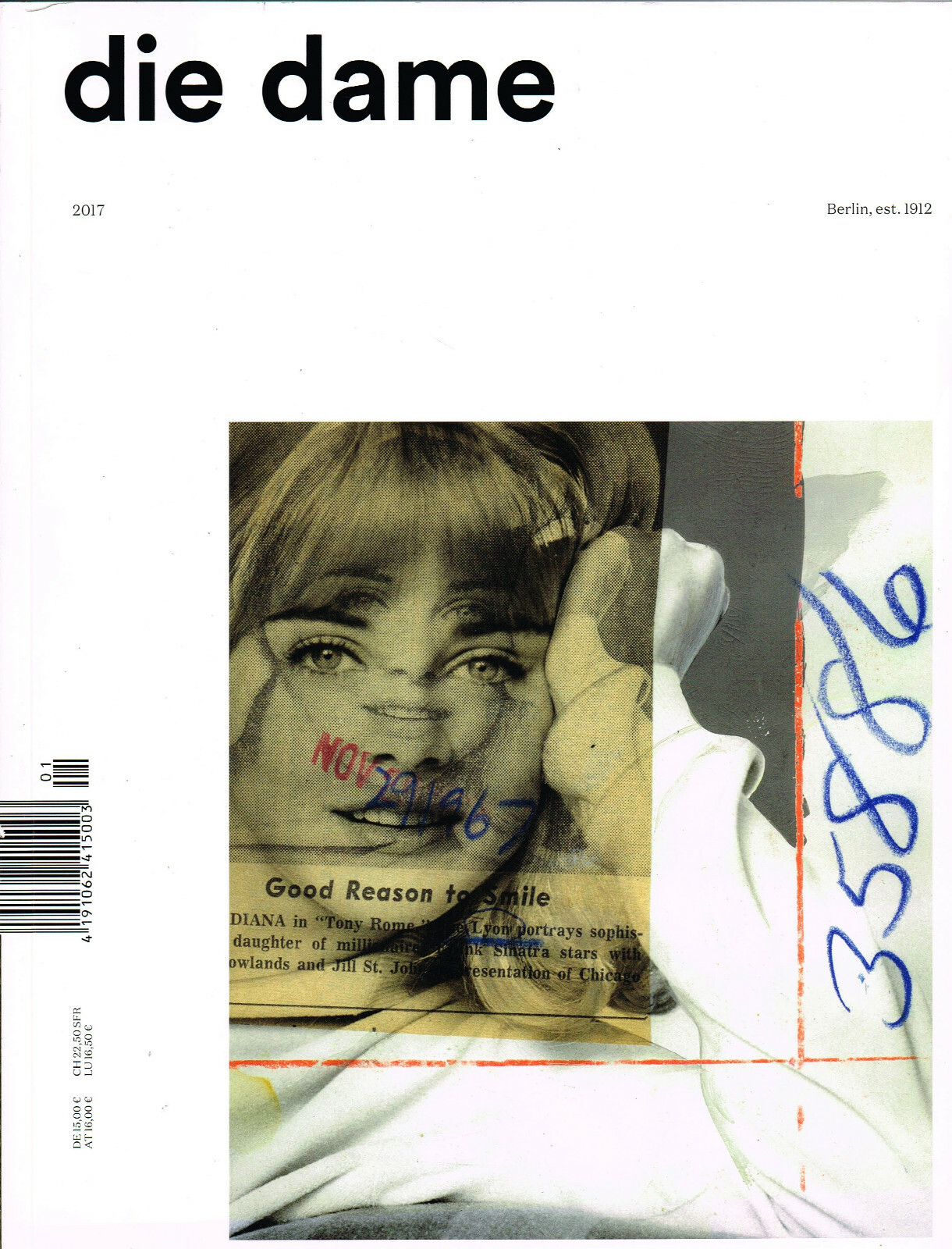 German DIE DAME Magazine S/S 2017 THOMAS RUFF Pamela Rosenkranz MARTIN ...