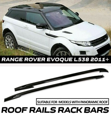 FOR RANGE ROVER EVOQUE L538 11+ BLACK ALUMINIUM ROOF RAILS RACK BARS | eBay