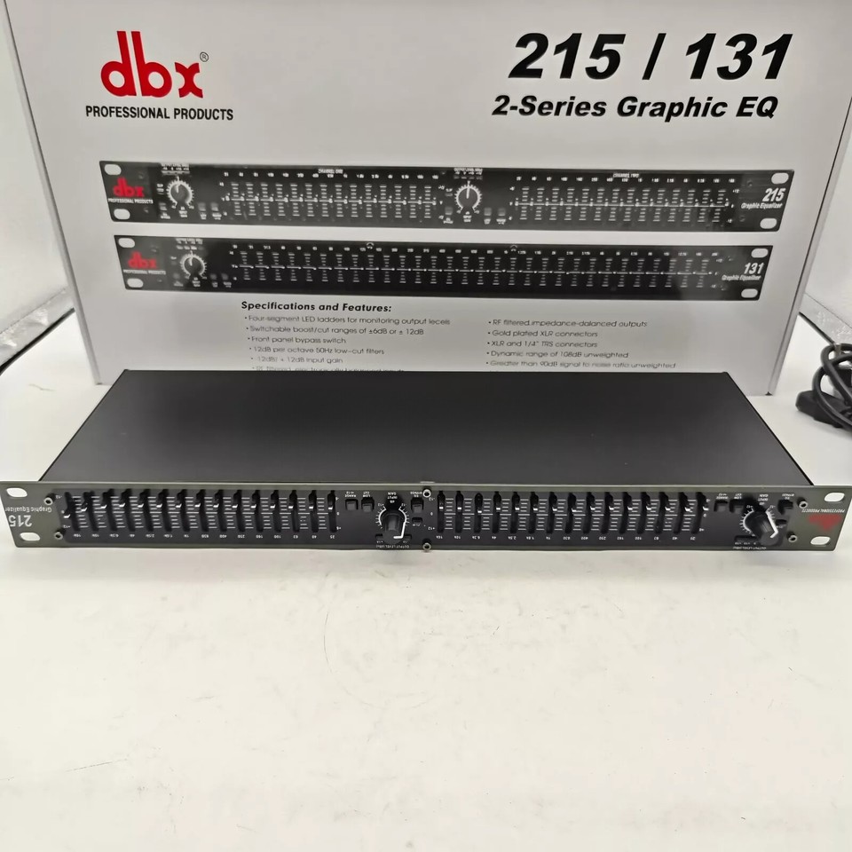 DBX 215 Graphic Equalizer Professional Products Tested Rack Mount 15 ...