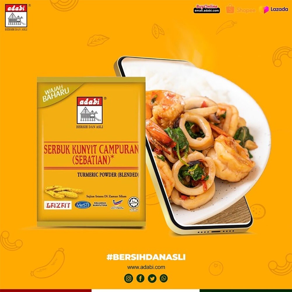 ADABI Turmeric Powder/Serbuk Kunyit 250g FREE GIFT | eBay
