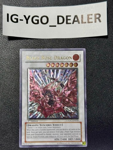 Yugioh Black Rose Dragon Ultimate Rare 1st Edition CSOC-EN039 LP | eBay