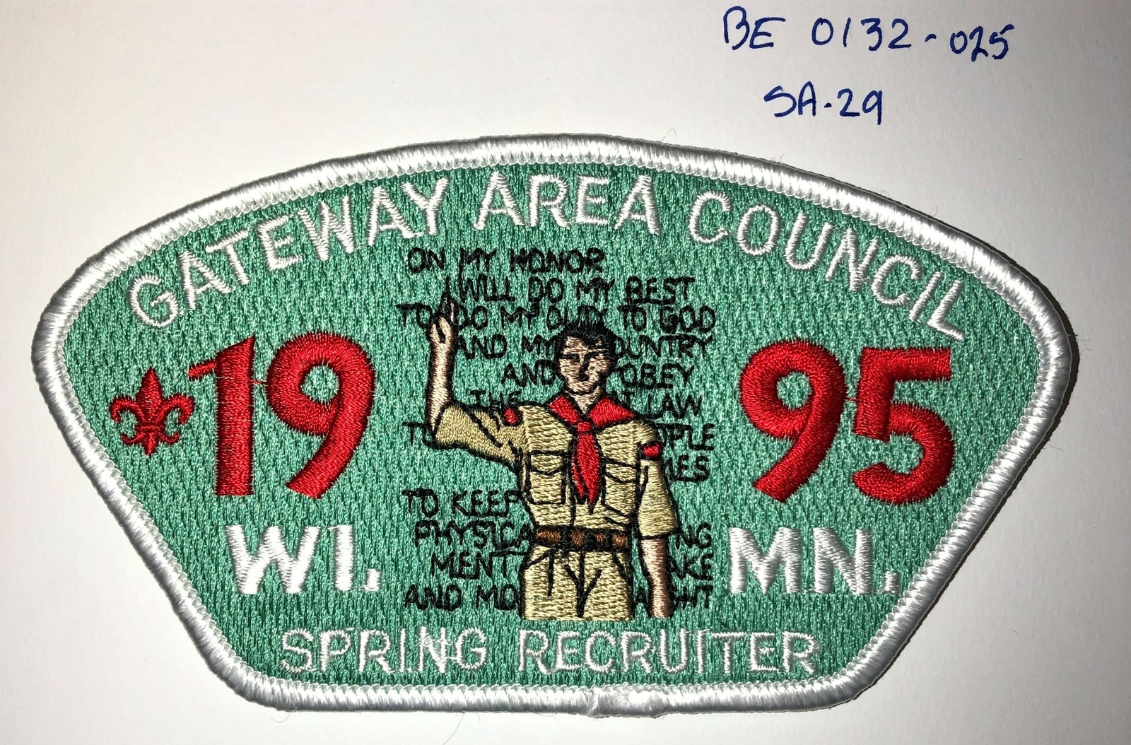 Boy Scout Gateway Area Council 1995 Spring Recruiter CSP SA-29 | eBay