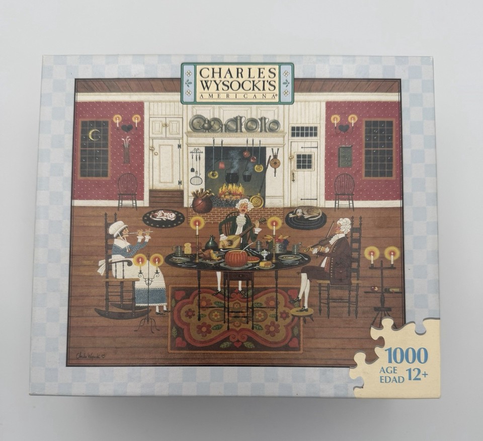 Charles Wysocki 1000 PC Puzzle lot of 6 Sweethearts Thanksgiving Tinkle ...