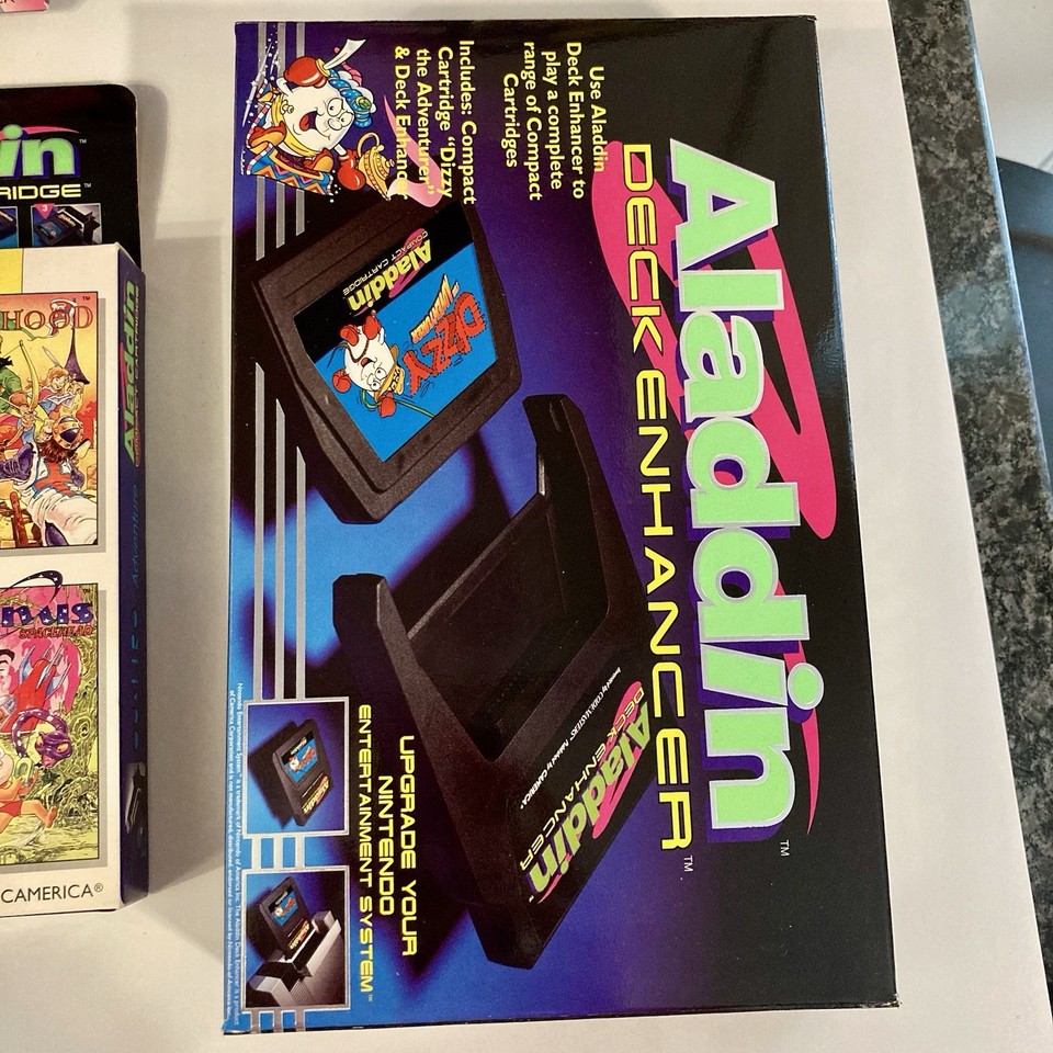 Complete Aladdin Deck Enhancer Collection for NES; 7 Games, All CIB | eBay
