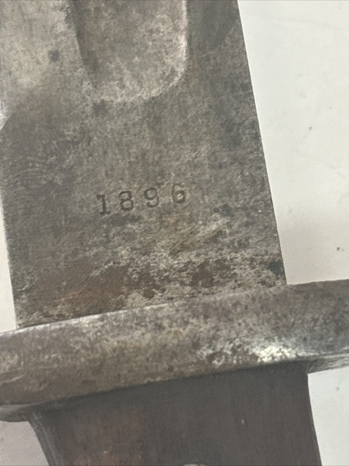 1896 US Model Krag Bayonet Spanish American War With Tent-Peg-Hammer ...